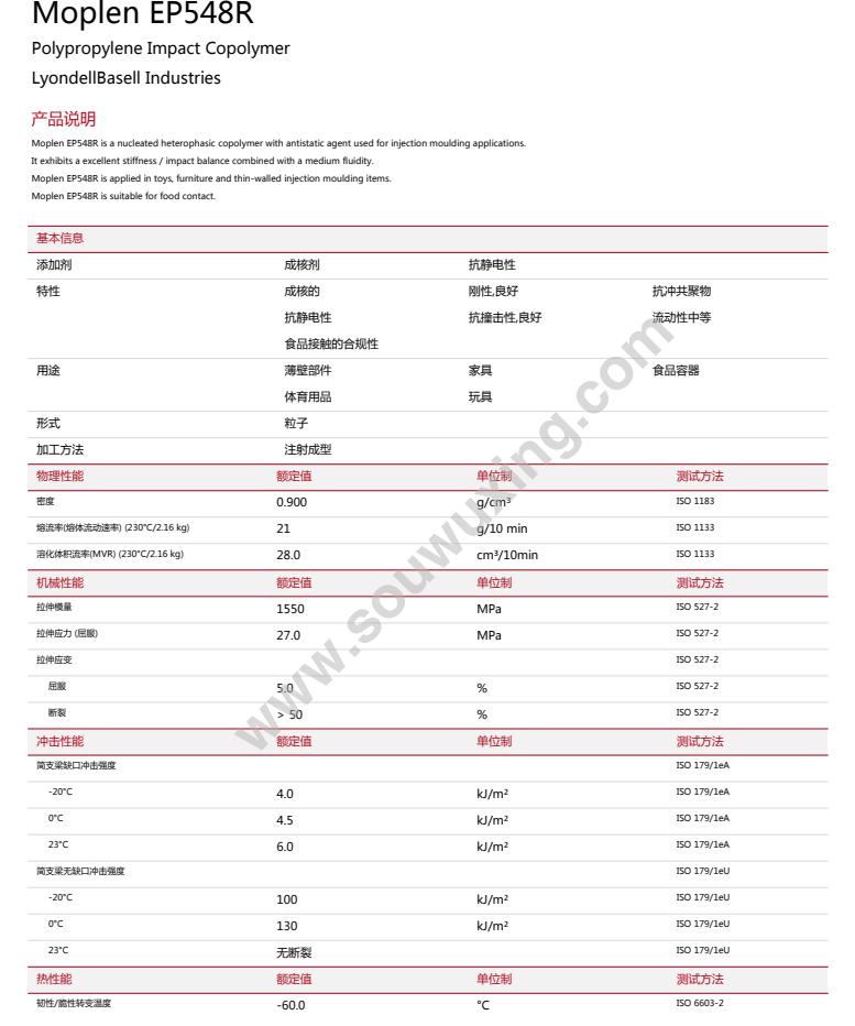PP EP548R/巴塞尔供应报价/价格-上海心造实业有限公司